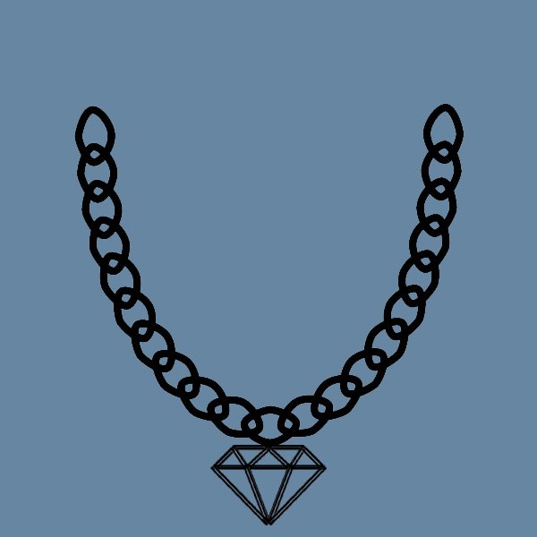 Chain Necklace Icon with diamond pendant – Grants Jewelry